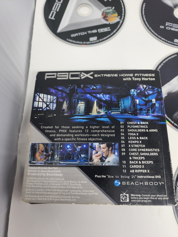 P90X Extreme Home Fitness The Workouts Complete 13 Disc DVD Set ...