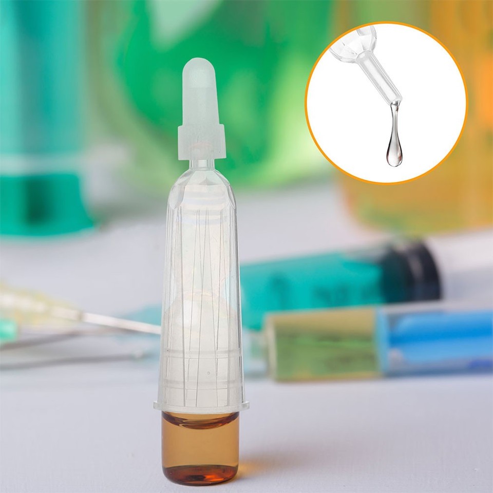 10pcs Ampule Bottle Hand Protection Dropper Cap Plastic Curved Neck ...