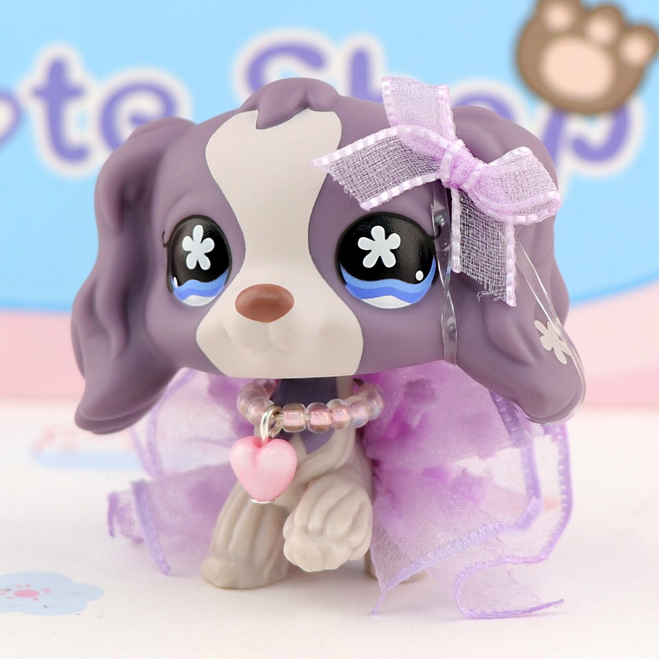 Mini Pet Shop LPS Cocker Spaniel 1209 with LPS Accessories Kids Gift ...