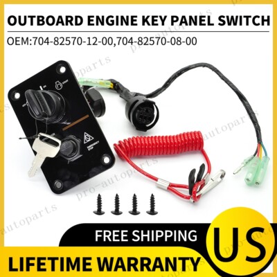 Replacement For Yamaha Outboard Single Engine Key Switch Panel 704 ...