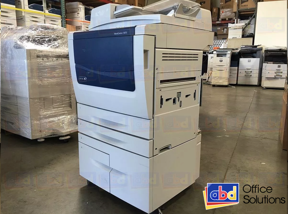 Xerox WorkCentre 5855 A3 Monochrome Laser Copier Printer Scanner MFP 55 ...