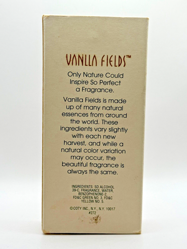 VANILLA FIELDS BY COTY 73.9ML COLOGNE SPRAY (NEW WITH BOX) | eBay