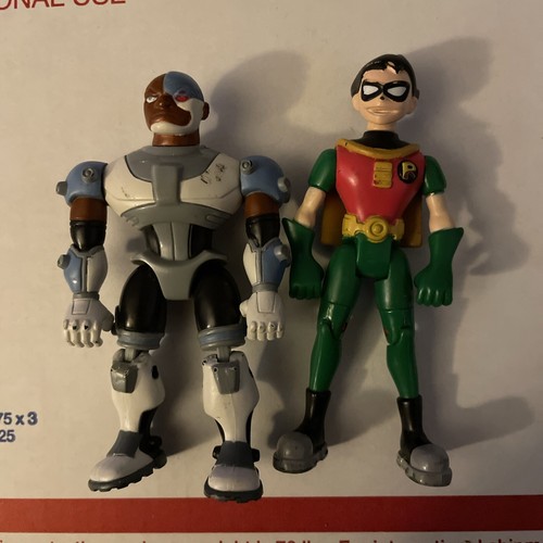 Teen Titans GO! Robin and Cyborg 3.5" Action Figures | eBay