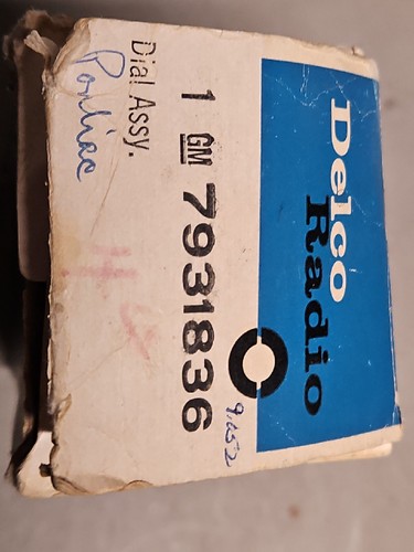 NOS DELCO RADIO 7931836 DIAL ASSEMBLY FOR PONTIAC | eBay