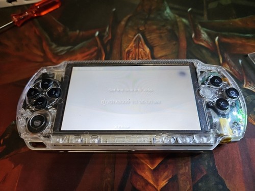 Psp 1000 Clear Shell Console As Is For Parts See Pics | eBay