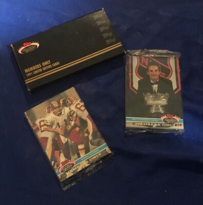 Tops Stadium Club Members Only 1991 Limited Edition Cards | eBay