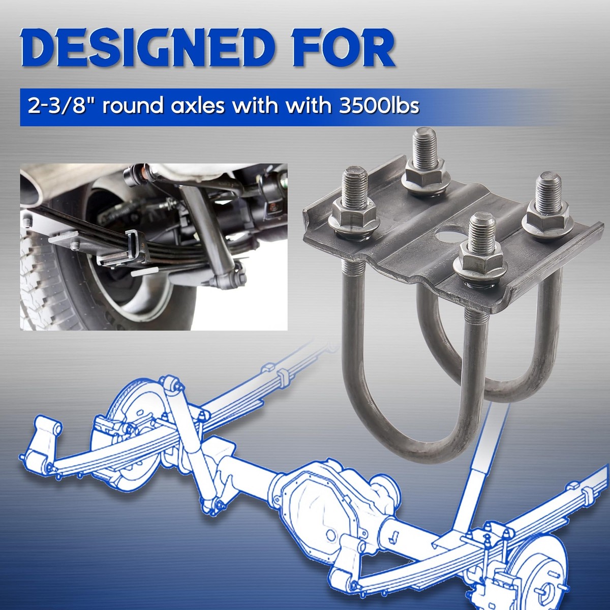 Trailer Axle Kit Trailer Suspension Kit Trailer Axle Shackle Bolt Kit ...