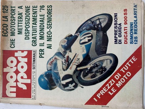 Sport Motorcycle 22-28 January 1976 Ducati 900 SS Simonini 125 ...
