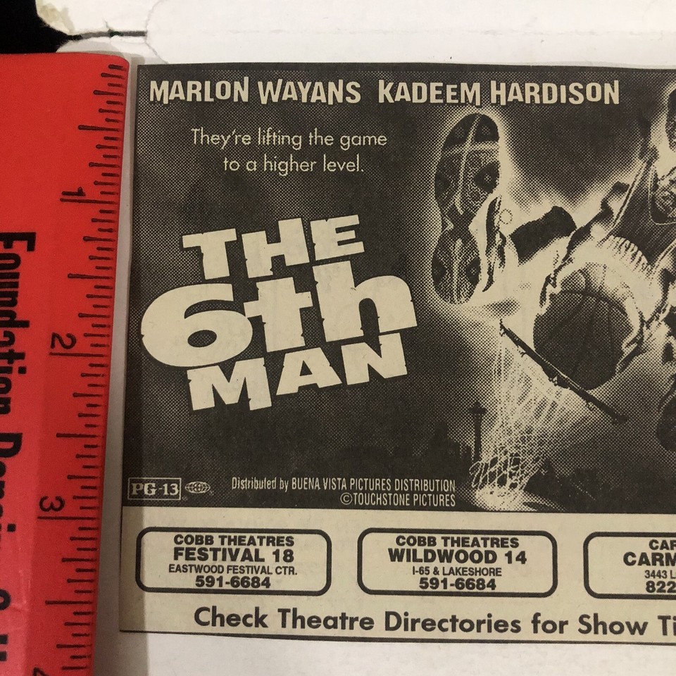 6th Man Tv Guide Vintage Print Ad Marlon Wayans Kadeem Hardison TPA17 ...