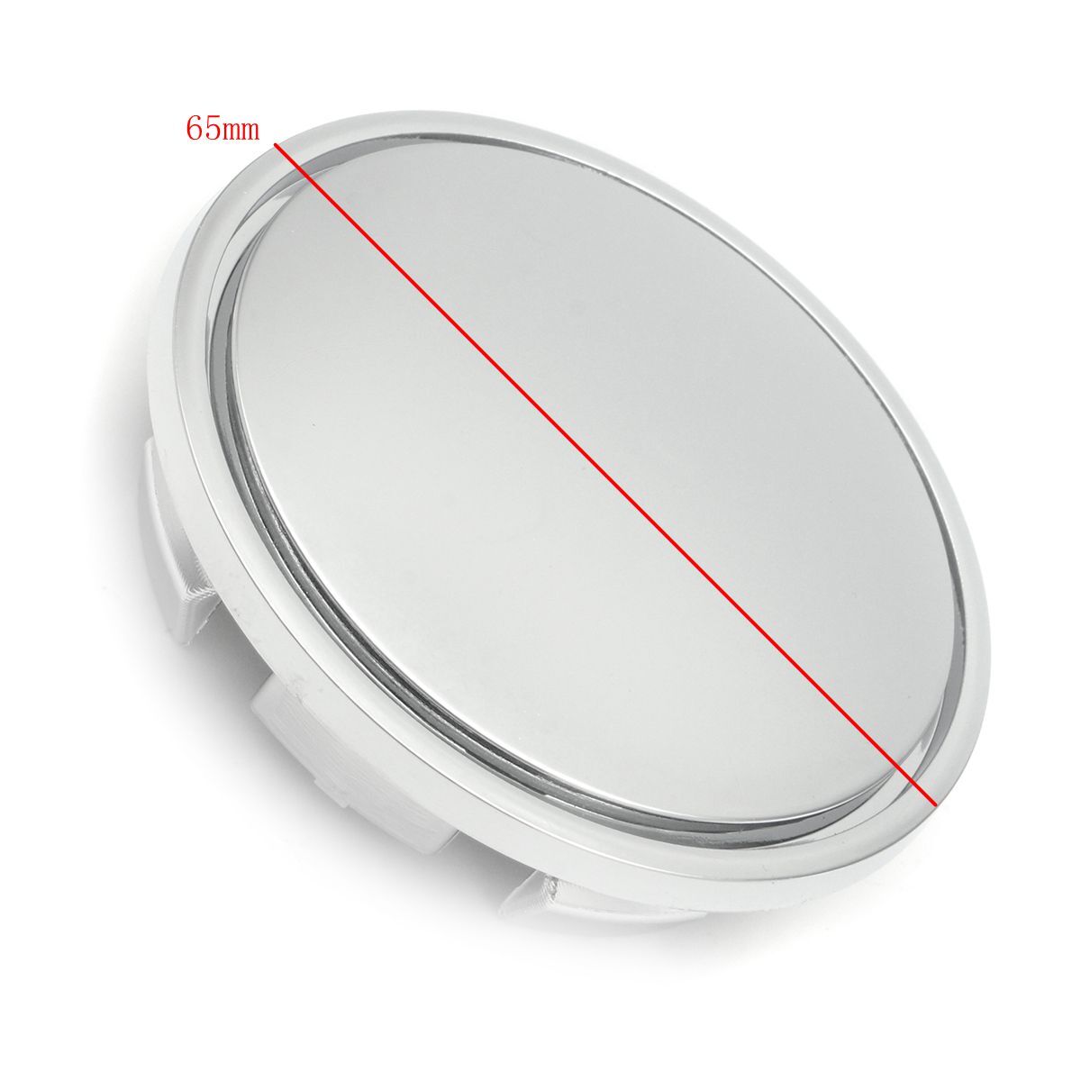 4Pcs Universal Chrome Car Wheel Center Caps Tyre Rim Hub Cap Cover ABS ...