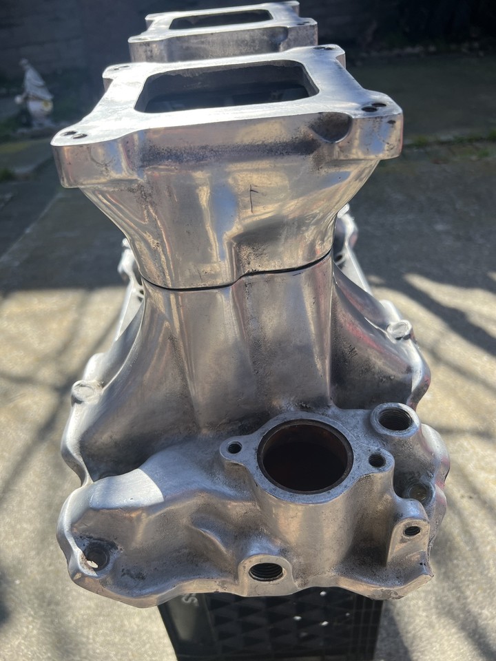 Vintage Weiand BBC Rectangle Port 2x4 Tunnel Ram Intake Manifold | eBay