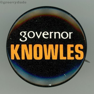 1966 Governor Warren P. Knowles Wisconsin Political Campaign Pin ...