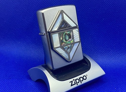 Vintage Zippo Mother of Pearl & Abalone Window Ultra Rare New Unfired ...