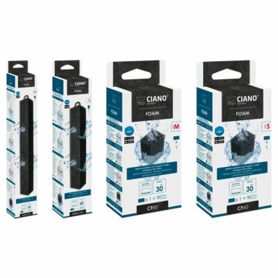 Ciano Aquarium FOAM Filter Media Replacement Cartridges CF40 CF80 CFBIO ...
