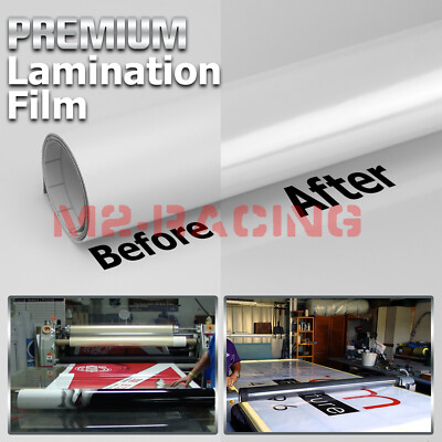 24"x60" Cold Laminating Film Glossy Clear Monomeric Lamination Poster ...