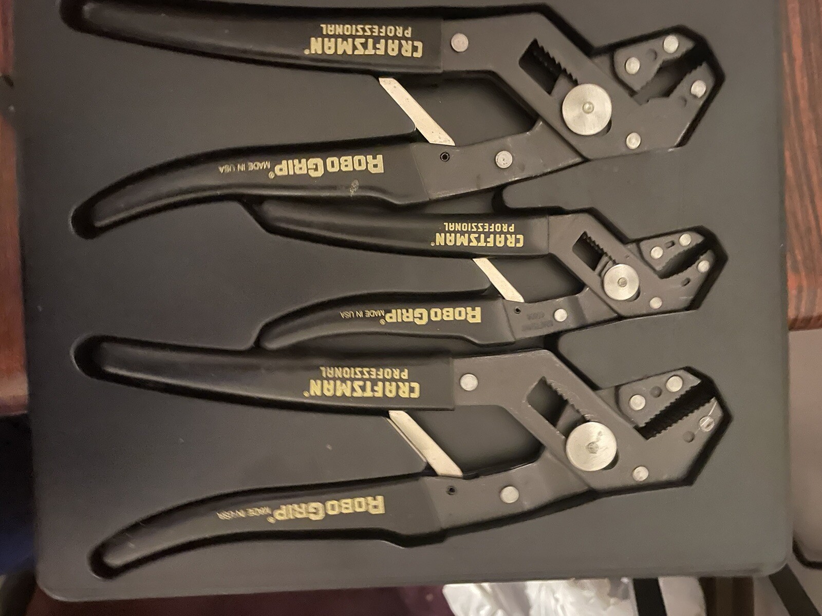 CRAFTSMAN Professional 3pc Set ROBO GRIP Pliers VNotch Curved 945017 ...