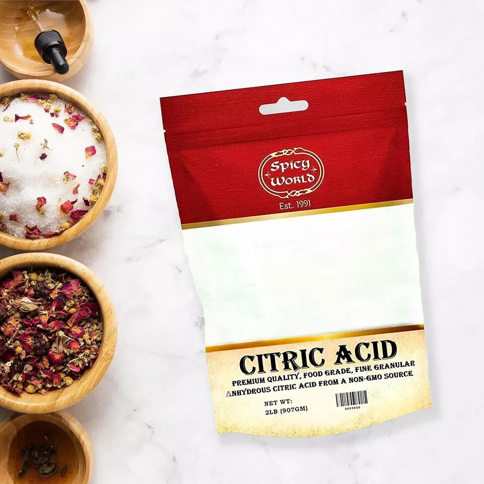 Citric Acid 2 LB Bag - 100% Pure, Food Grade & Non-GMO - Citric Acid ...
