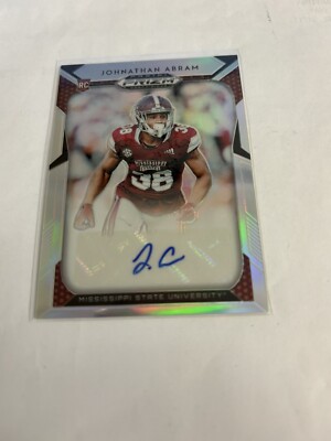2019 Panini Prizm Draft Picks Prizm Autograph Johnathan Abram (#160) | eBay