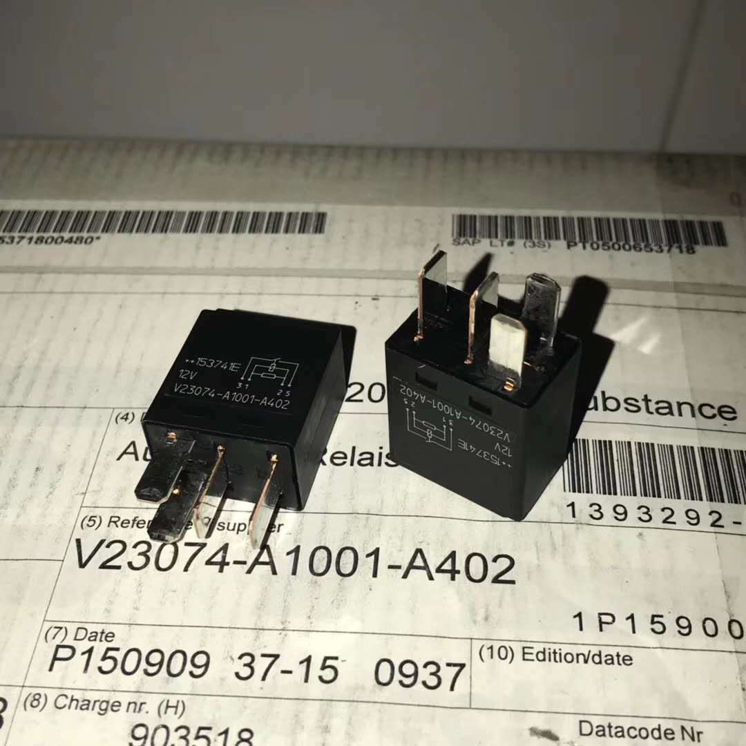 5Pcs TE V23074-A1001-A402 Automotive Relay 4 Pins 12VDC PA66-GF25 HFV6 ...