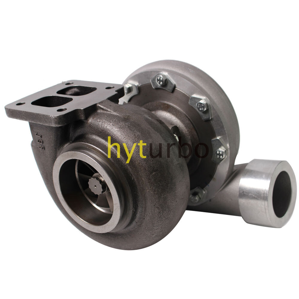 GT45 BLACK TURBOCHARGER 800+HP BOOST UNIVERSAL T4/T66 3.5" V-BAND 1.05 ...