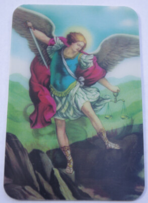 St. Michael Holographic Card | eBay