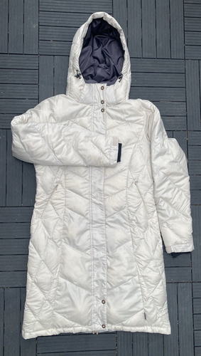 GoLite Women’s Long Down Coat Small Off White Hood | eBay