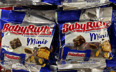 Baby Ruth Mini Bite Size Chocolate Caramel Nougat Candy Bar - {LOT OF 2 ...