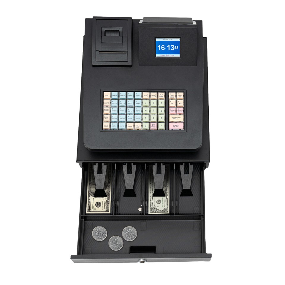 Electronic Cash Register 48 Keys Cash Management System with Thermal ...