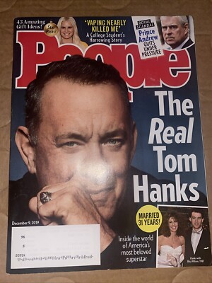 PEOPLE Magazine December 9 2019 Tom Hanks Prince Andrew Peter Frampton ...