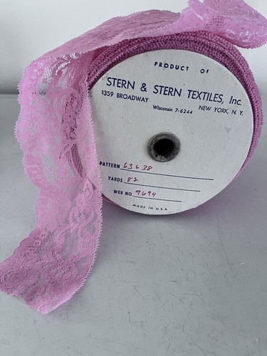Antique Vintage Lace Pink Entire Spool/Bolt Of Lace Stern And Stern | eBay