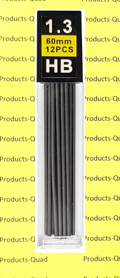 1.3 mm Mechanical pencil lead refills 120 black 1.3mm lead refill Black ...