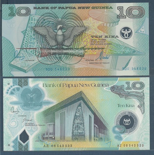 Papua New Guinea 10 Kina 2Pcs Set, 2000-2008, UNC | eBay