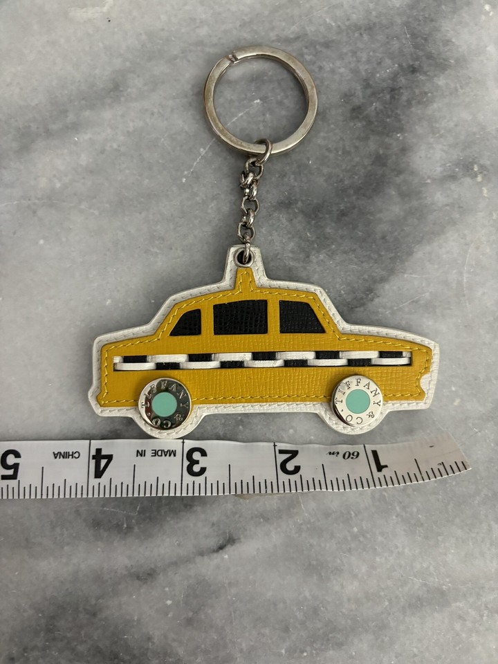 100% authentic Tiffany & Co. leather taxi cab keychain | eBay