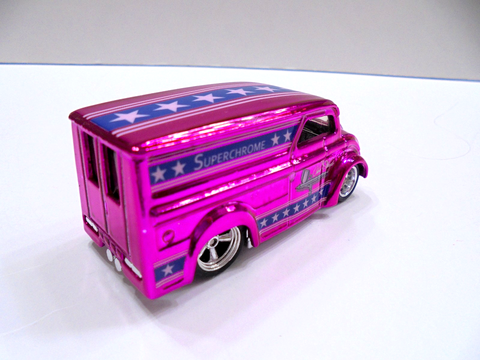 Loose Hot Wheels Dairy Delivery from CS Customs-Pink Super Chrome-Real ...