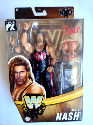 Mattel WWE Elite Legends 12 Kevin Nash AUTOGRAPH Wolfpack WCW nWo ...