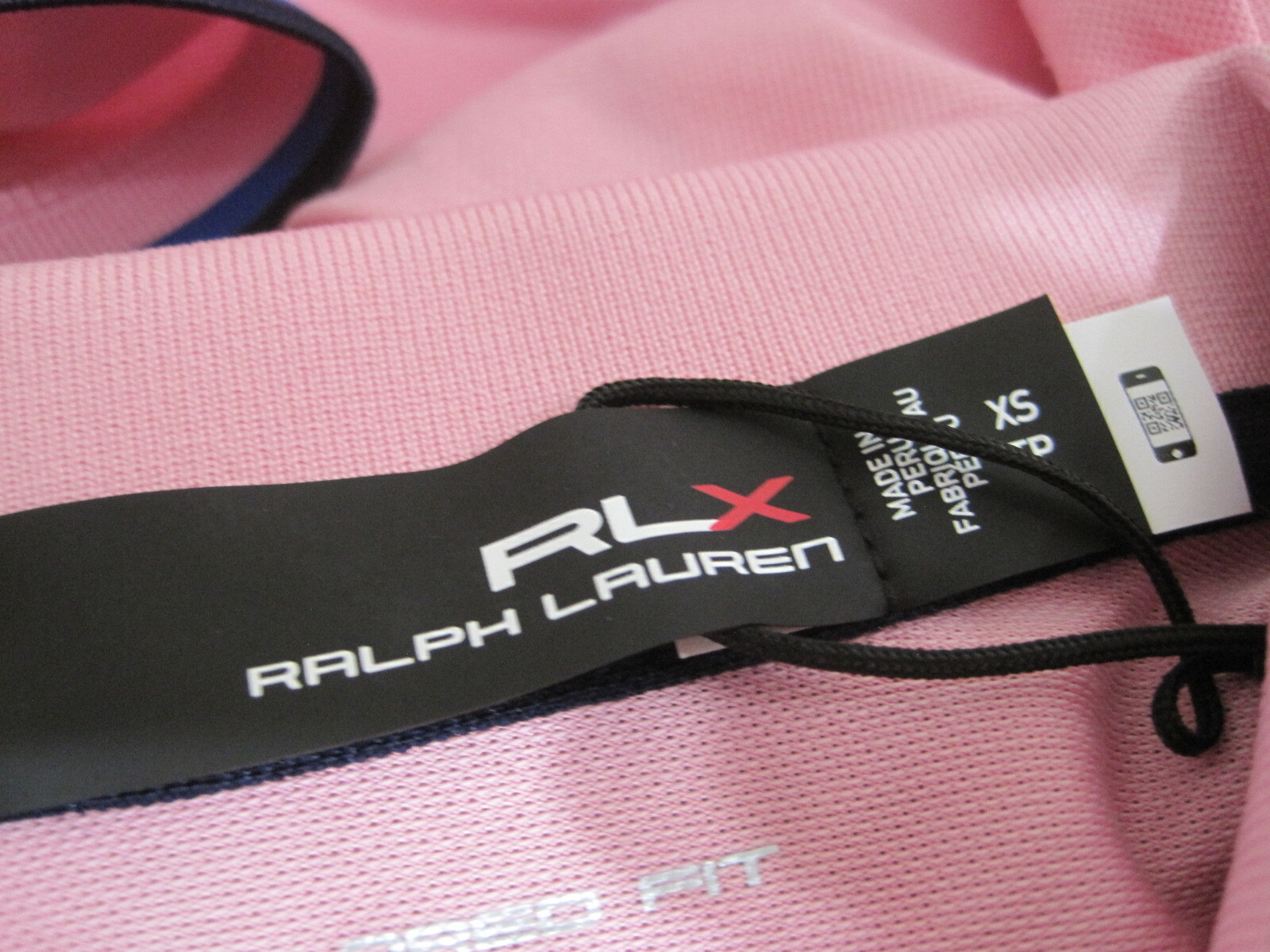 RLX Ralph Lauren Ladies XS or XL pink blue Short sleeve polo shirt NEW ...