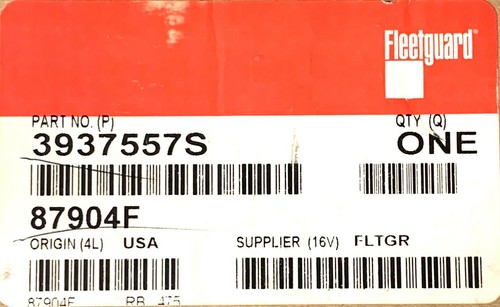 3937557S FG-3937557SFLG 3937557SFLG Element, Filter - Power Steering ...