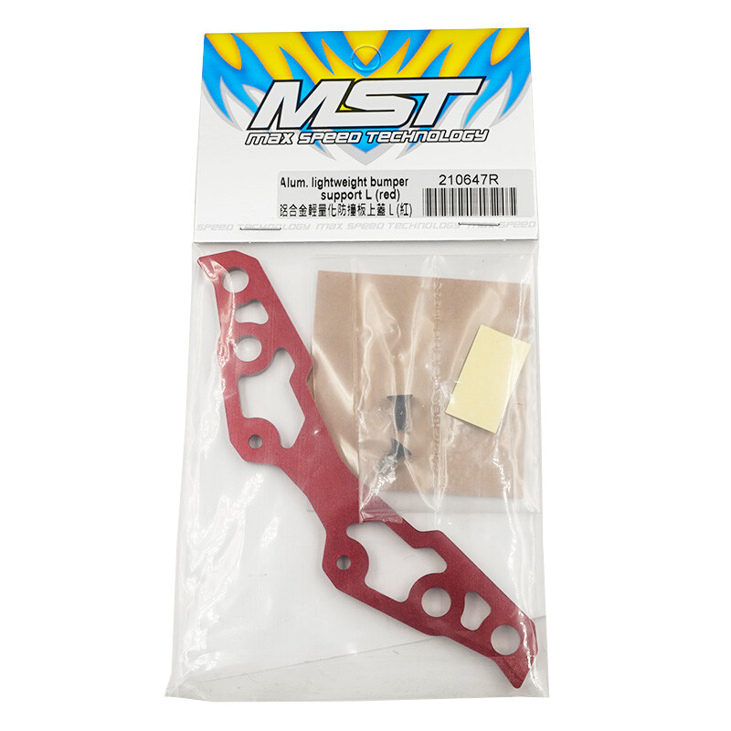 MST Aluminium Lightweight Bumper Support L Set Red For 1/10 RC Drift ...
