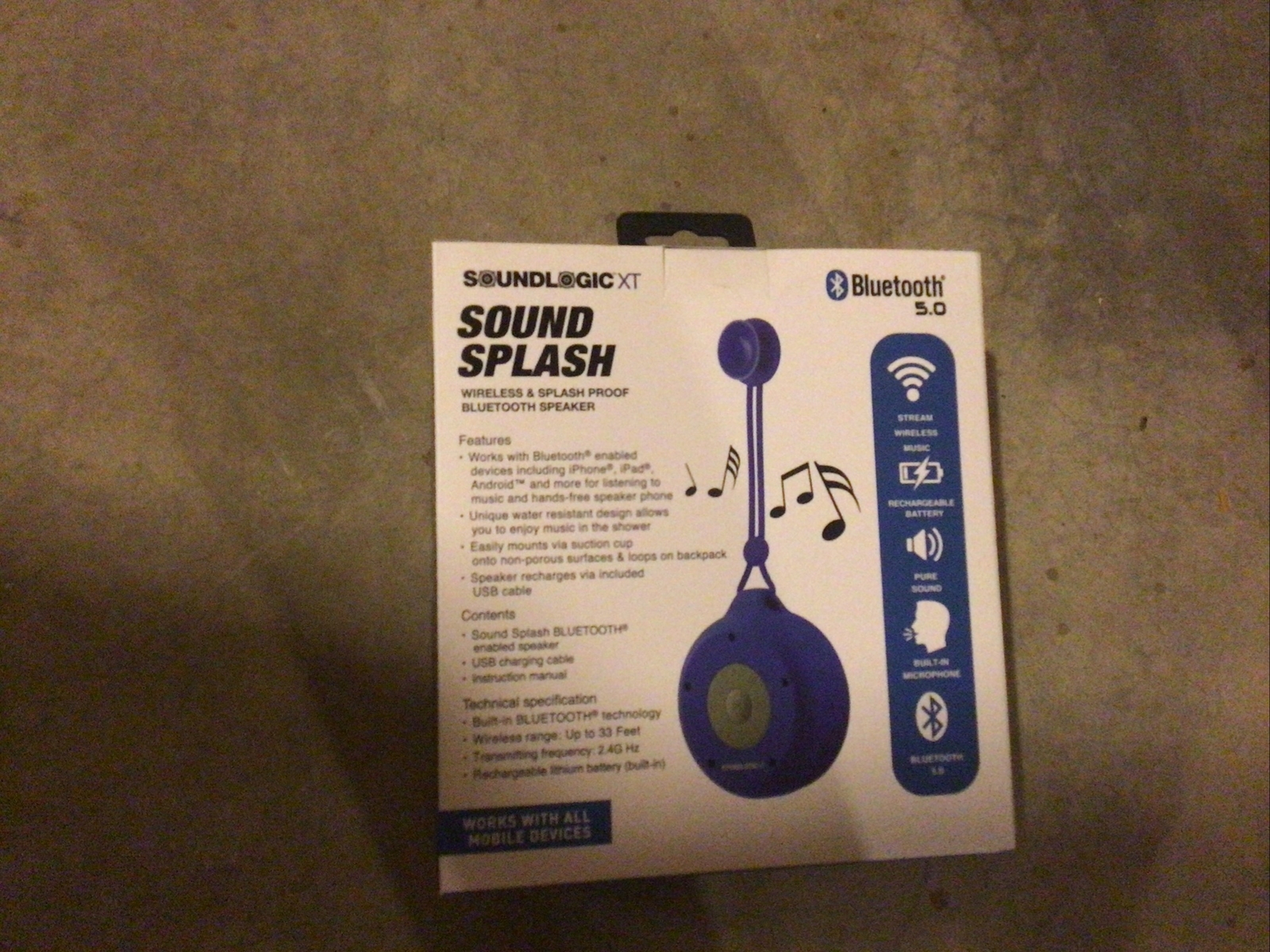Soundlogic+XT+Sound+Splash+Wireless+%26+Bluetooth+Speaker for sale ...