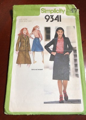 Patterns Sewing 1970’s Juniors Simplicity Pattern Number 9341 SZ 9/10 ...