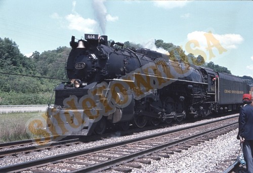 Vtg 1981 Train Slide 614 C&O Chesapeake Ohio Steam Engine Chessie ...