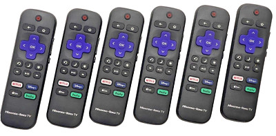 Lot Of 6 Original Hisense Remote Control HU-RCRUS-23 43R6E3 50R6E3 ...