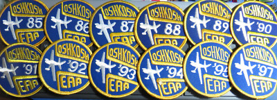 Oskoshkosh EAA Air show Patches Experimental Aircraft Associatin x12 pc ...