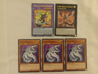 CYBER DRAGON INFINITY ULTRA RARE + CHIMERATECH RAMPAGE DRAGON + CYBER ...