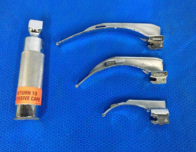 Foregger Laryngocope Handle and Blades, Sizes: Mac 4, Mac 3, Mac 1 | eBay