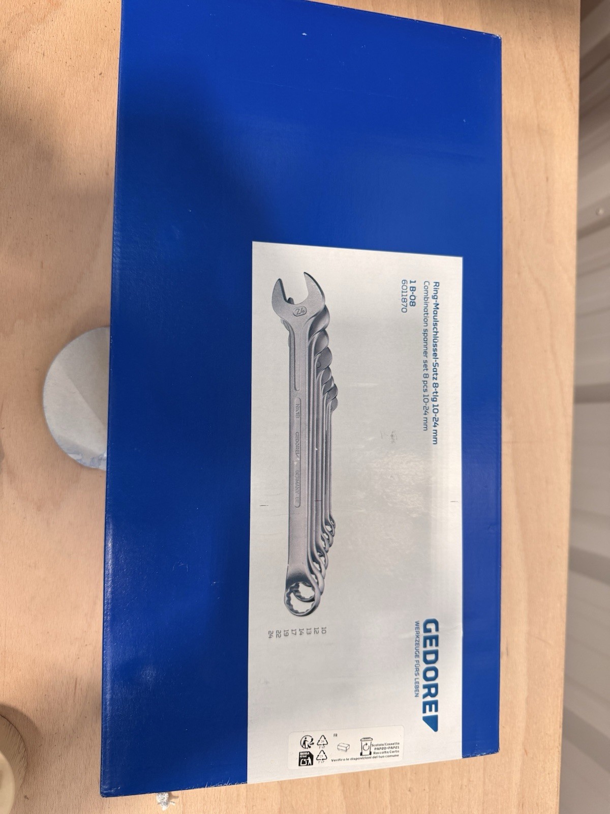 Gedore Combination Spanner Set 8 PCS 10-24mm Made In Germany | eBay UK