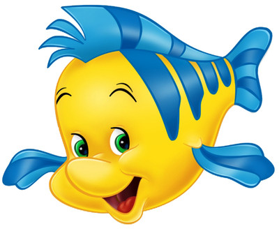 Flounder sticker the little mermaid weatherproof bumper vinyl decal | eBay