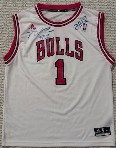Derrick Rose Signed Autograph Auto Adidas Chicago Bulls Jersey PSA/DNA ...