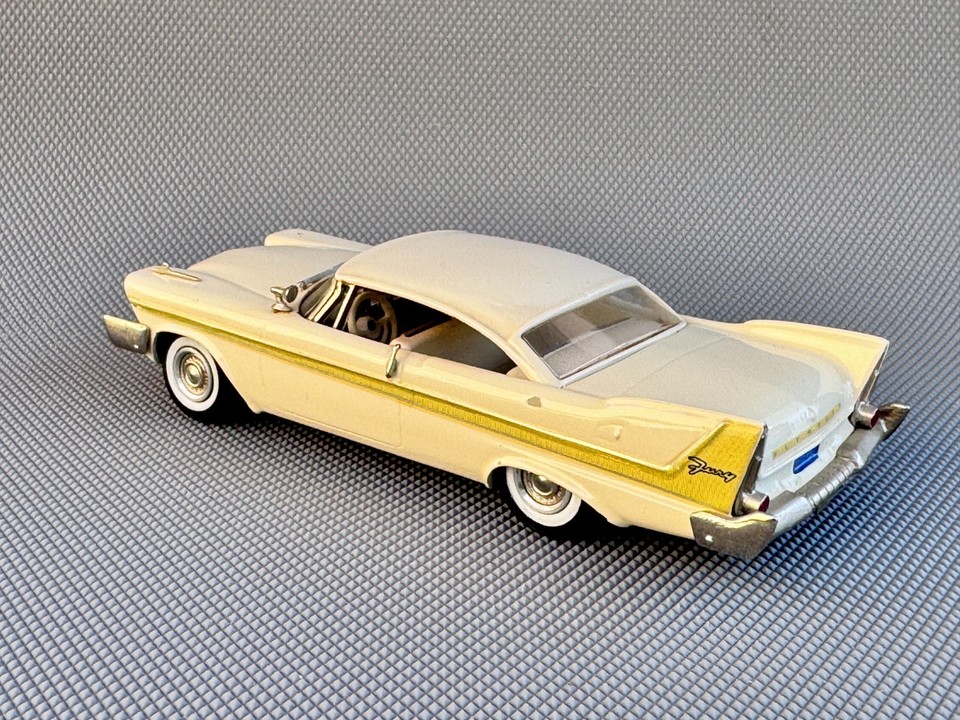 Western Models 1958 Plymouth Fury 1:43 Scale White Metal Model | eBay UK