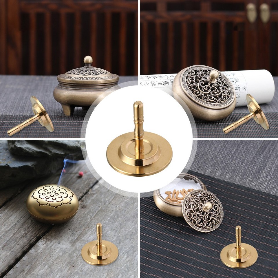 Incense Burner Accessories Brass Press Ash Seal for Living Room Bedroom ...